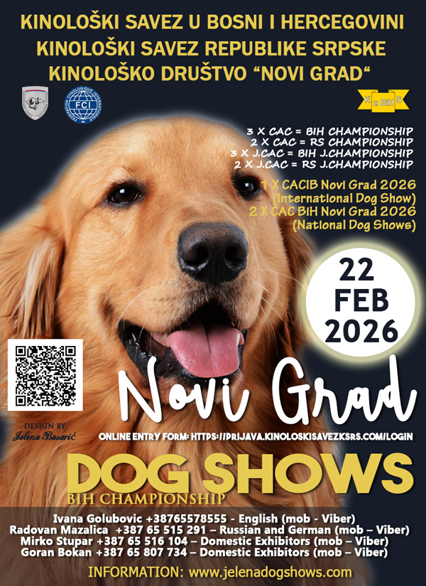 BIH Championship Novi Grad, February 22nd 2026 – Dogs Jelena Dog Shows